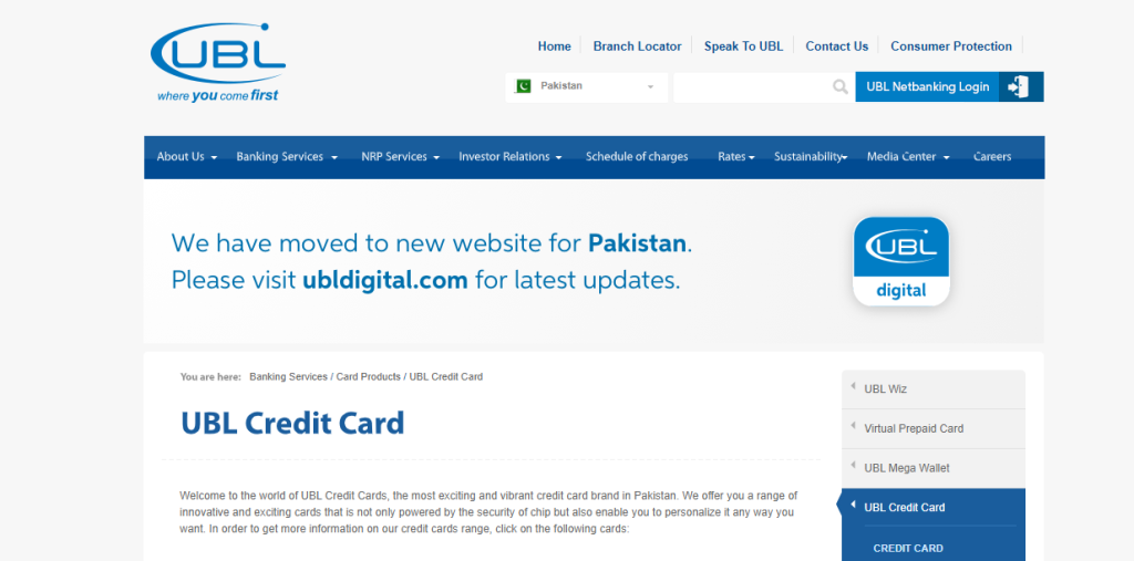 UBL Credit Card: Making Payments Easier for You - Business,Finance ...